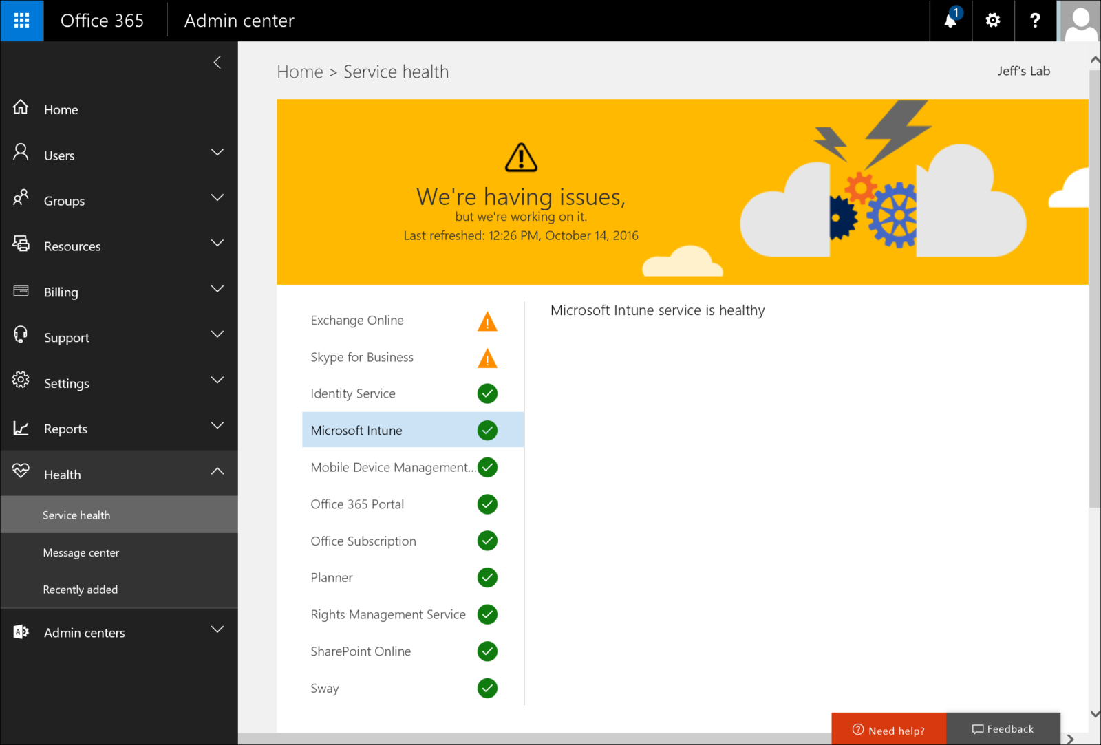 Stay informed about Intune service updates – Jeff Gilbert's Cloud
